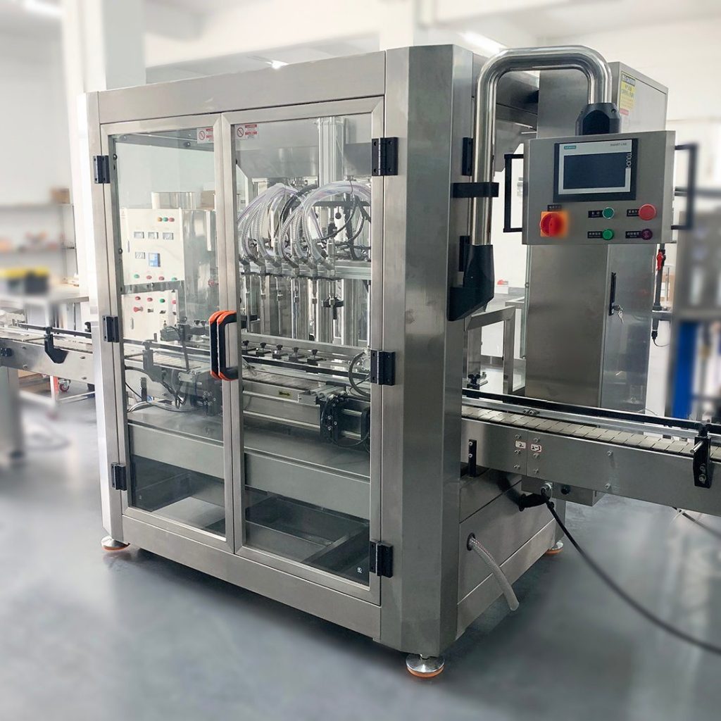 Automatic 6 Head Piston Bottle Filling Capping Machine For Shampoo - VKPAK